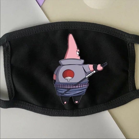 Hand Crafted | Accessories | Patrick Star Sasuke Uchiha Anime Face Mask ...